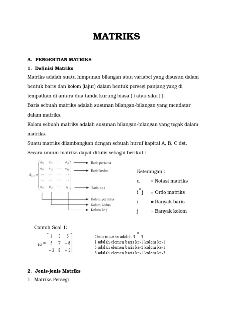 Modul Matriks | PDF