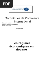 Régimes économiques douaniers au Maroc | PDF | Maroc | Entrepôt