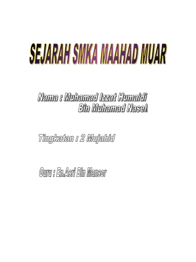 Smka Maahad Muar | PDF