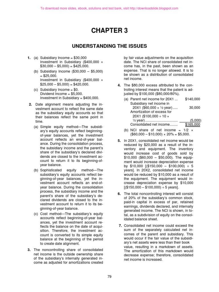 03 Fischer10e SM Ch03 Final | PDF | Book Value | Retained Earnings