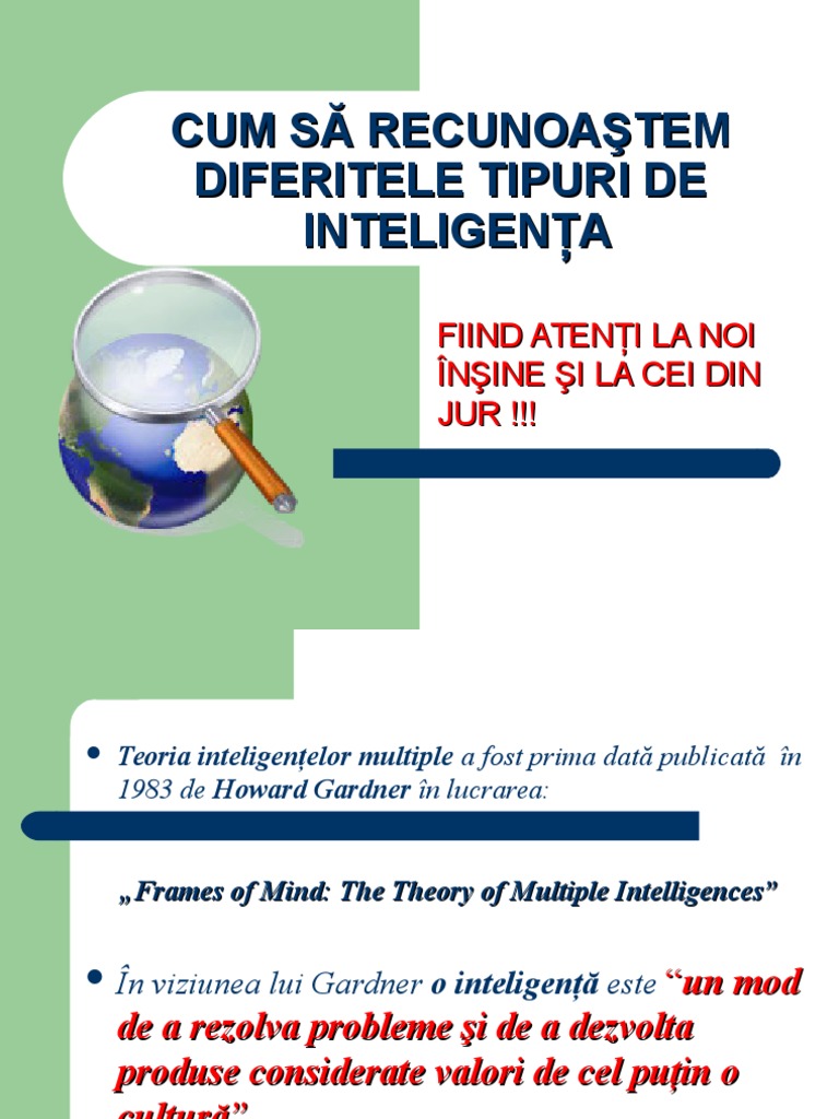 Teoria Inteligentelor Multiple | PDF