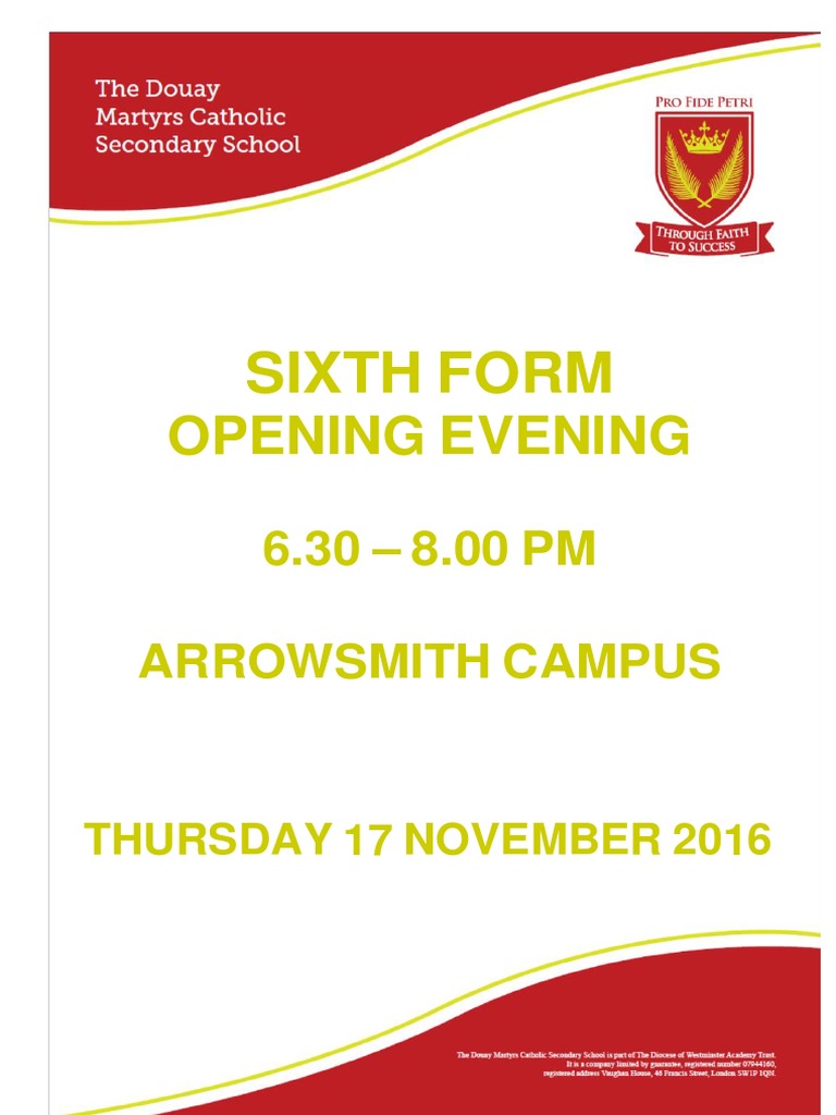 Sixth Form Open Evening Booklet 2016 | PDF | Gce Advanced Level (United ...