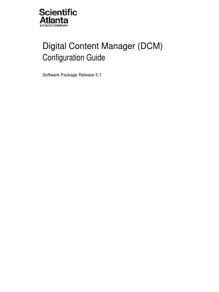 DCM 9000 Series | PDF | Media Technology | World Wide Web