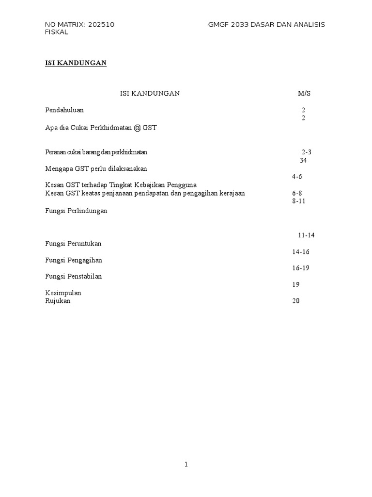 Dasar Dan Analisis Fiskal Assgment | PDF