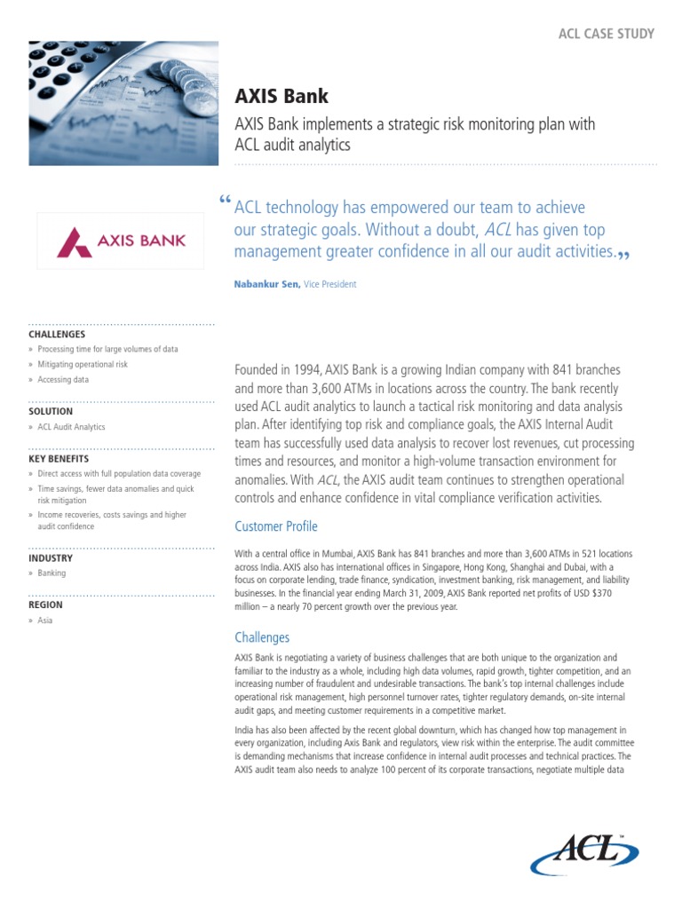 Case Study AXIS | PDF | Audit | Analytics