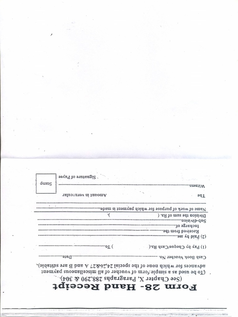 Hand Receipt Form PDF | PDF