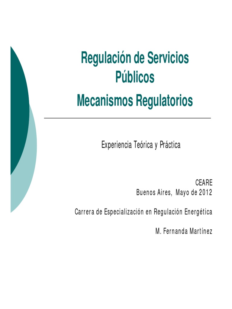 Mecanismos Regulatorios | PDF | Monopolio | Mercado (economía)