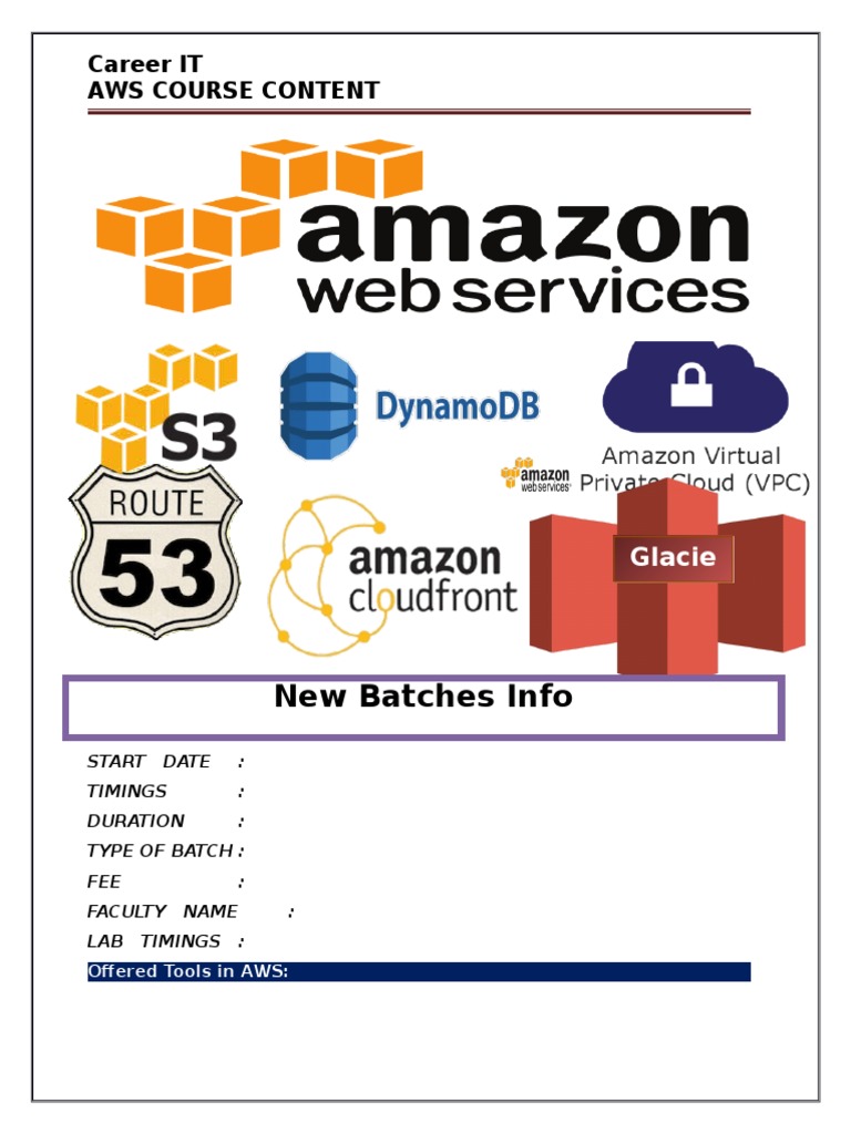 AmazonWebService Course Content | PDF | Amazon Web Services | Virtual ...