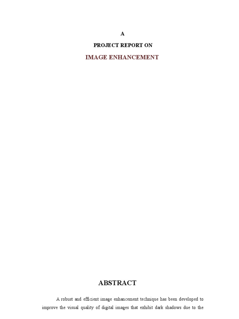 Image Enhancement | PDF | Aerial Photography | Digital Image