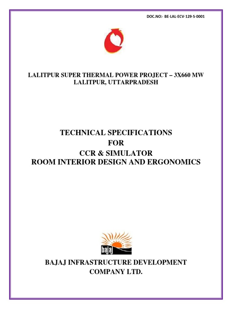 CCR & Simulator Room Interior Design and Ergonomics | PDF | Lighting | Wall