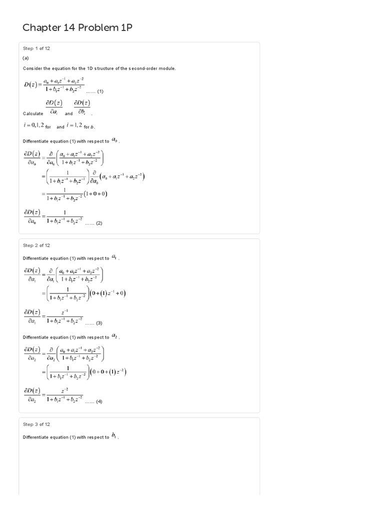 Chapter 14 Problem 1P: Step 1 | PDF | Equations | Zero Of A Function Chapter 14 Problem 1P: Step 1 | PDF | Equations | Zero Of A Function