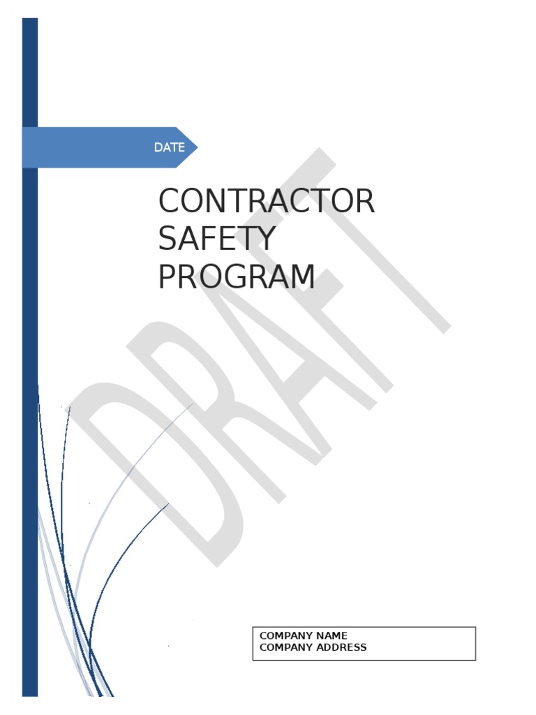 Contractor Safety Guidelines | PDF | Business | Technology & Engineering