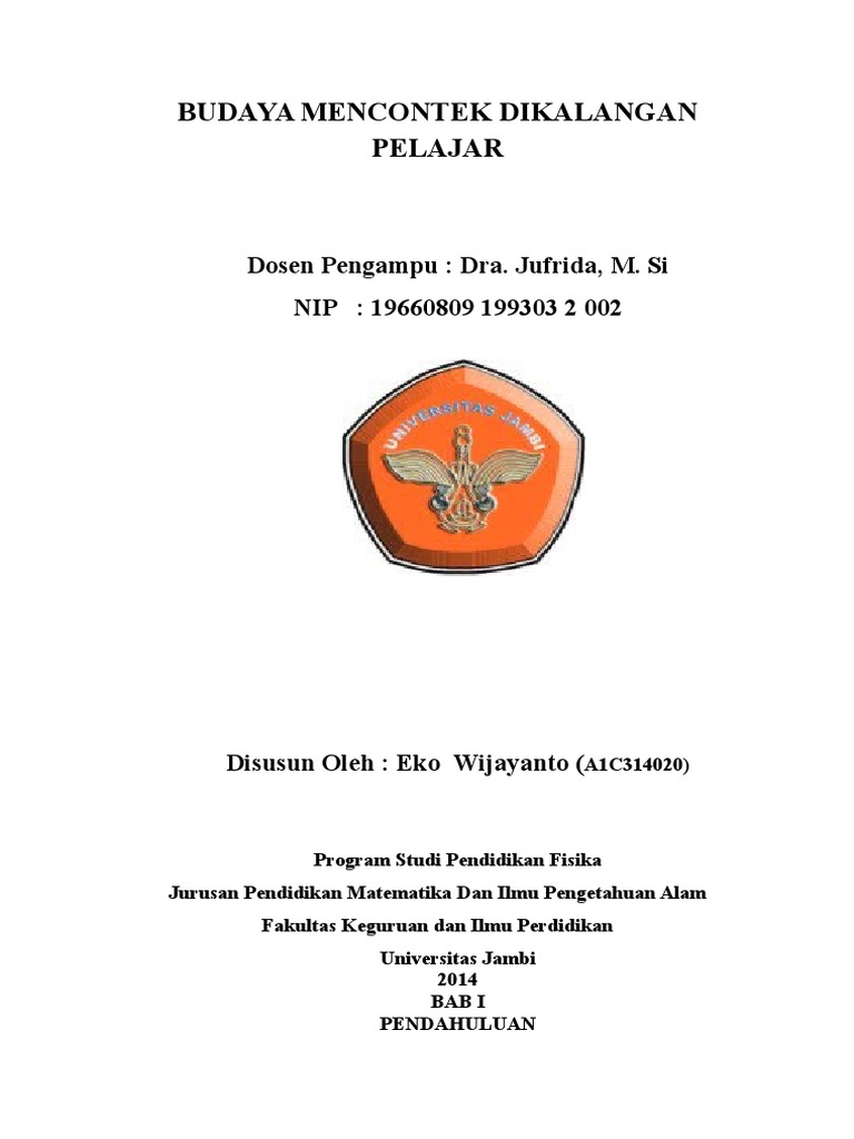 Budaya Mencontek Pelajar | PDF