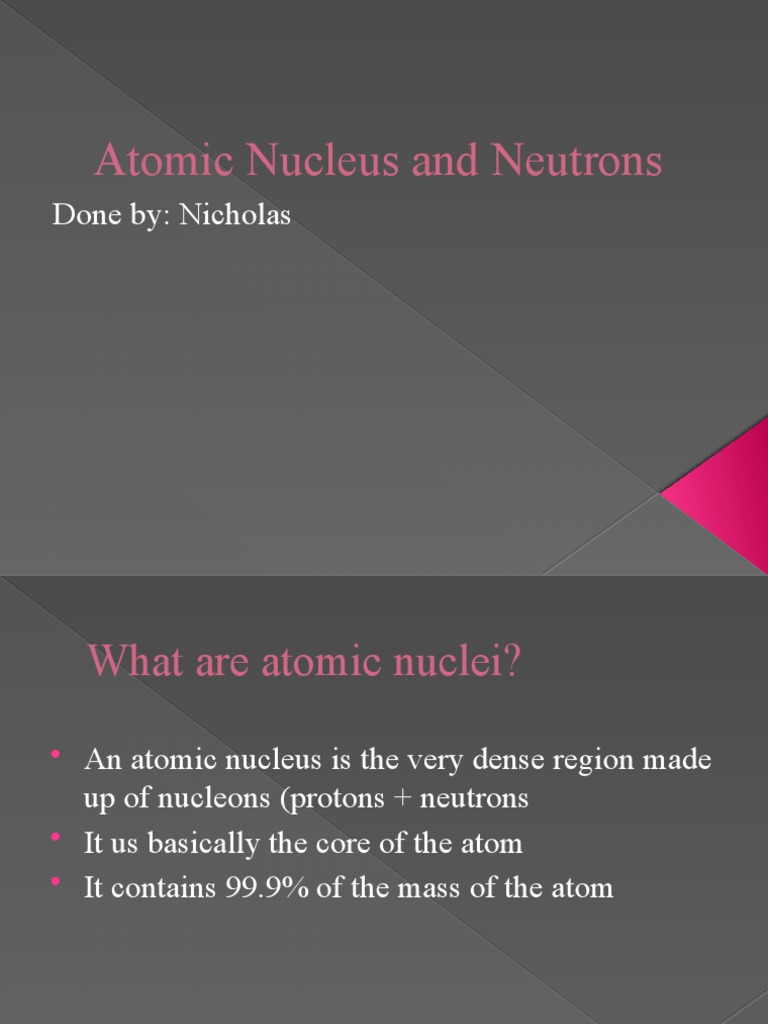 Atomic Nucleus and Neutrons-Silicon | PDF