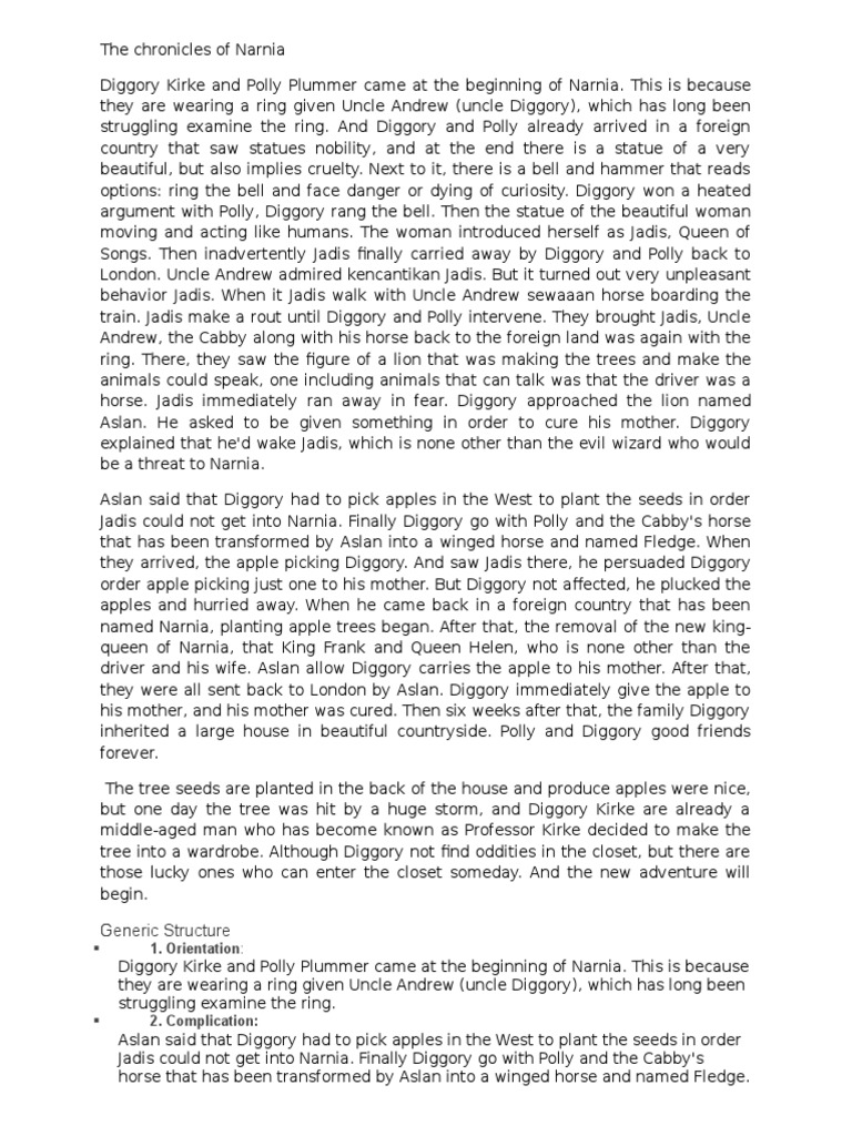 The Chronicles of Narnia | PDF | The Chronicles Of Narnia | Fictional ...