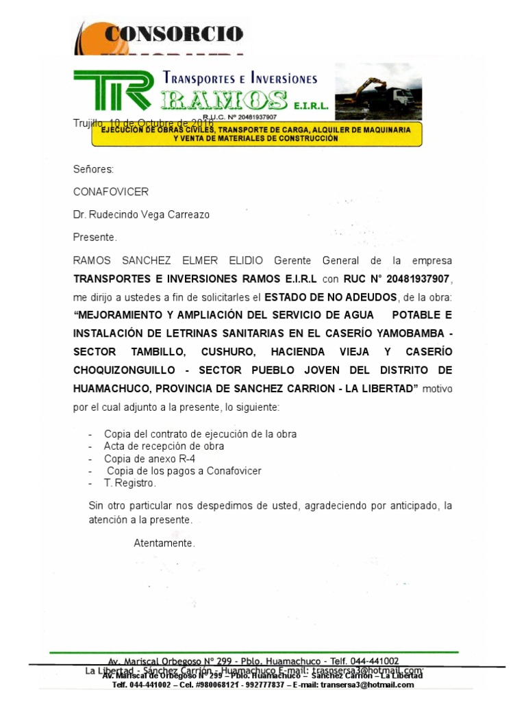 Carta Conafovicer | PDF