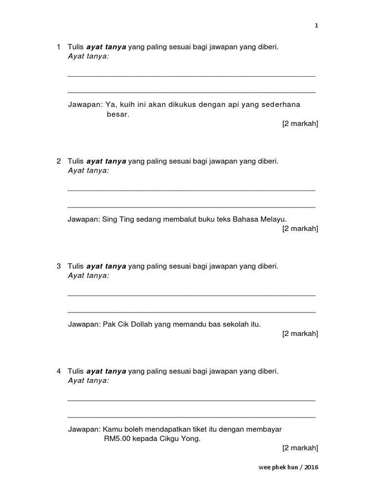 Kata Tanya PDF | PDF