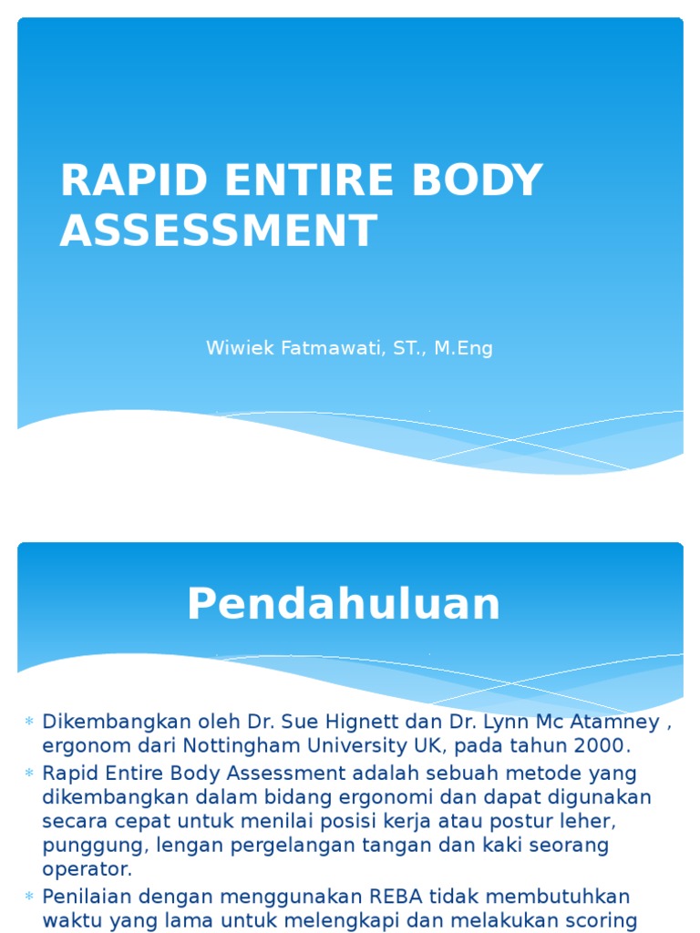 Rapid Entire Body Assessment | PDF