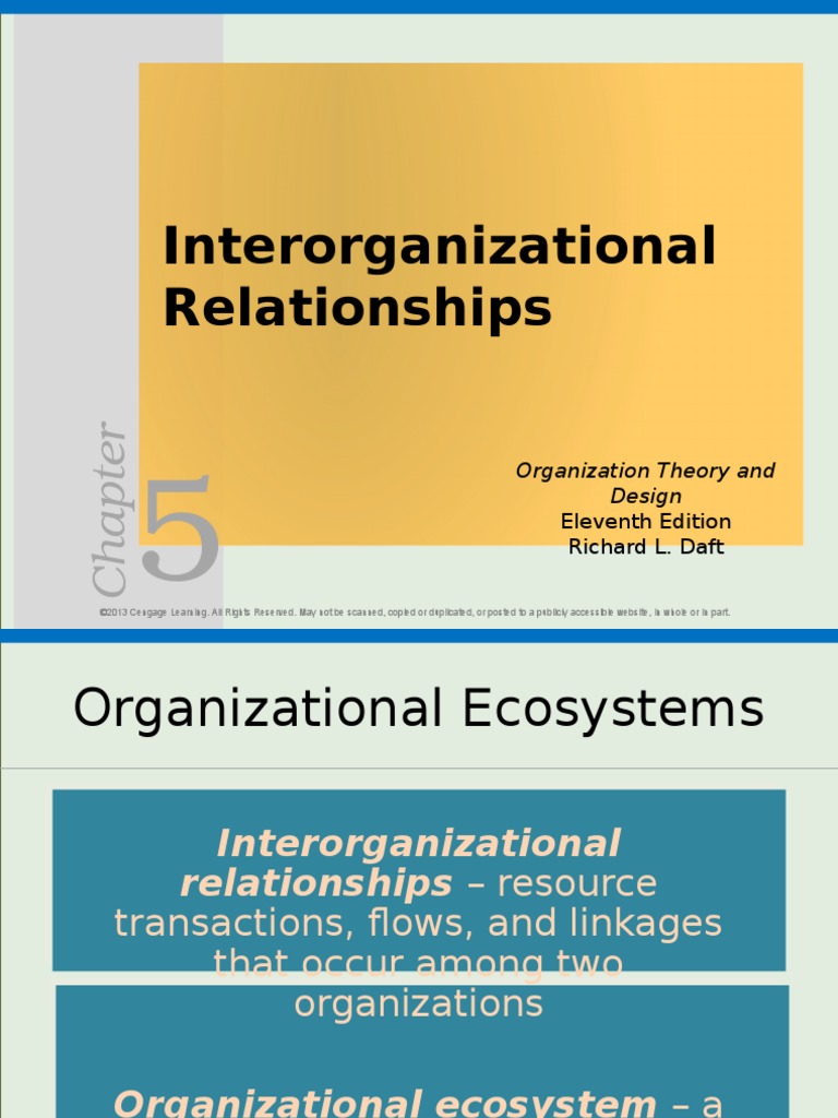Daft OT11e PPT Ch05 | PDF | Ecological Niche | Supply Chain