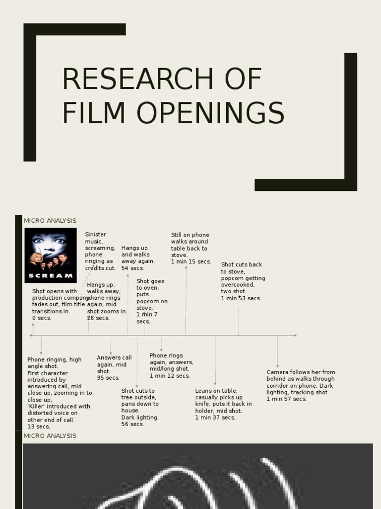 Film Openings: Micro & Macro Analysis | PDF