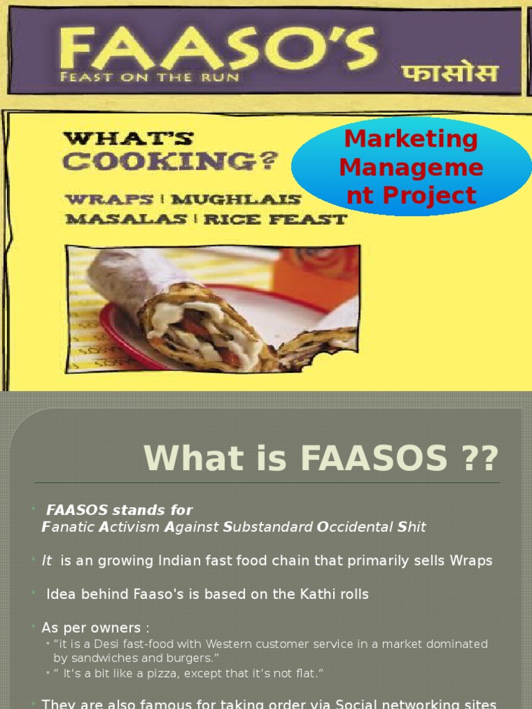 FAASOS: Fast Food Chain Overview | PDF | Fast Food Restaurants ...