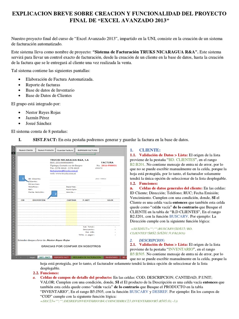 Proyecto Final Excel Avanzado | PDF | Tabla (base de datos) | Microsoft Excel