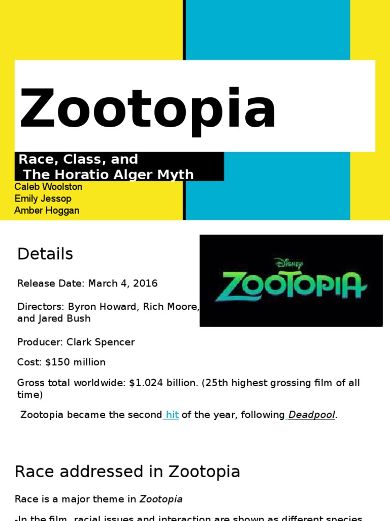 Zootopia Pdf