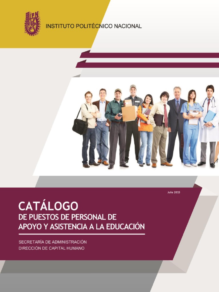 Catálogo de Puestos PAAE IPN 2015 | PDF | Archivo de computadora | Cognición