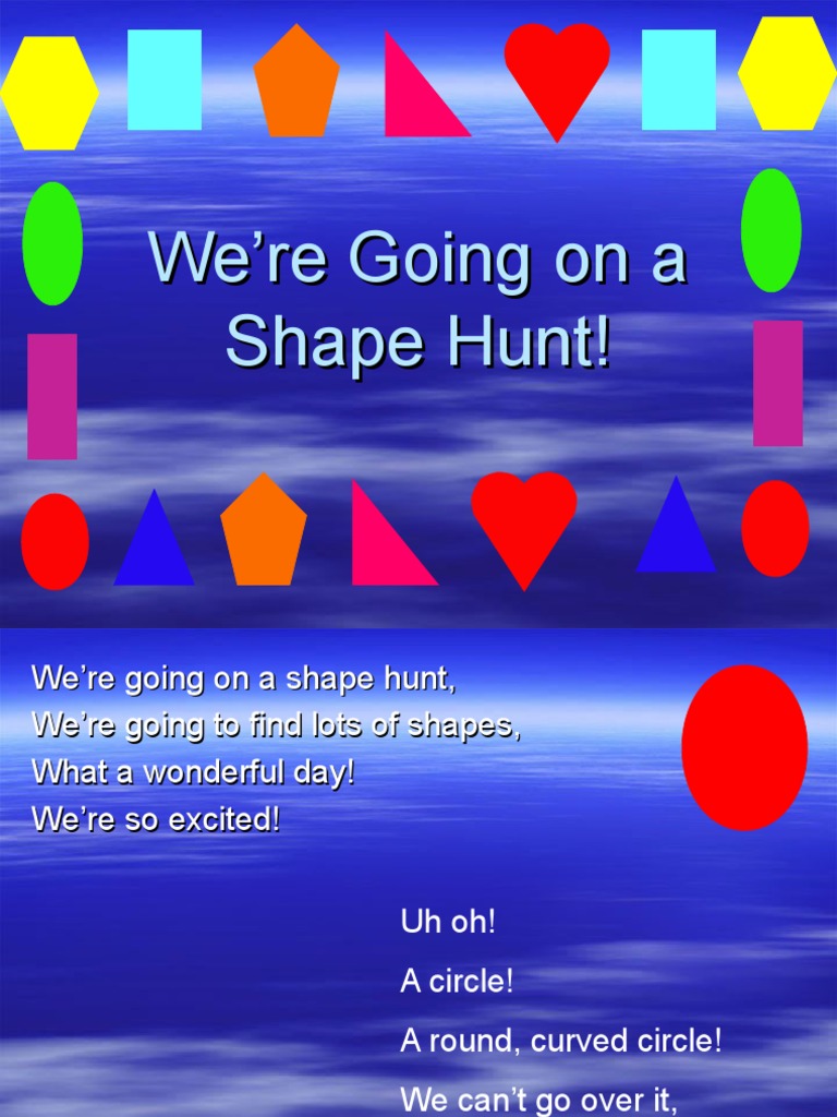 We'Re Going On A Shape Hunt!Presentation | PDF | Elementary Geometry ...