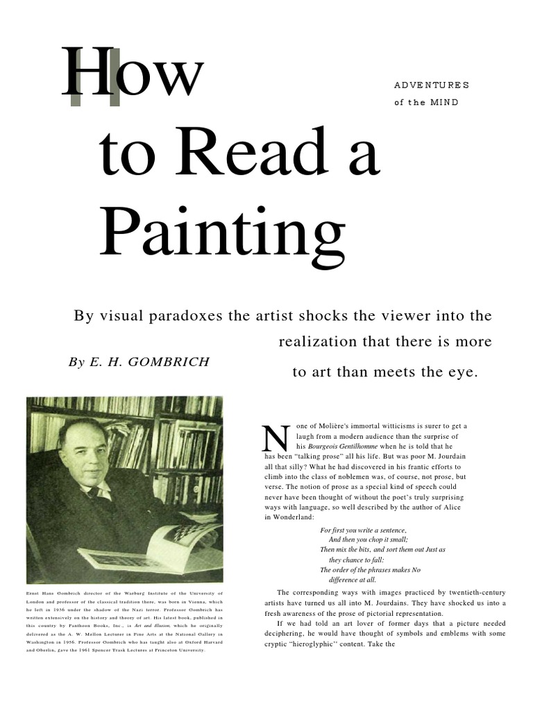 GombrichErnstHansJosef - How To Read A Painting (Revised) PDF | PDF ...