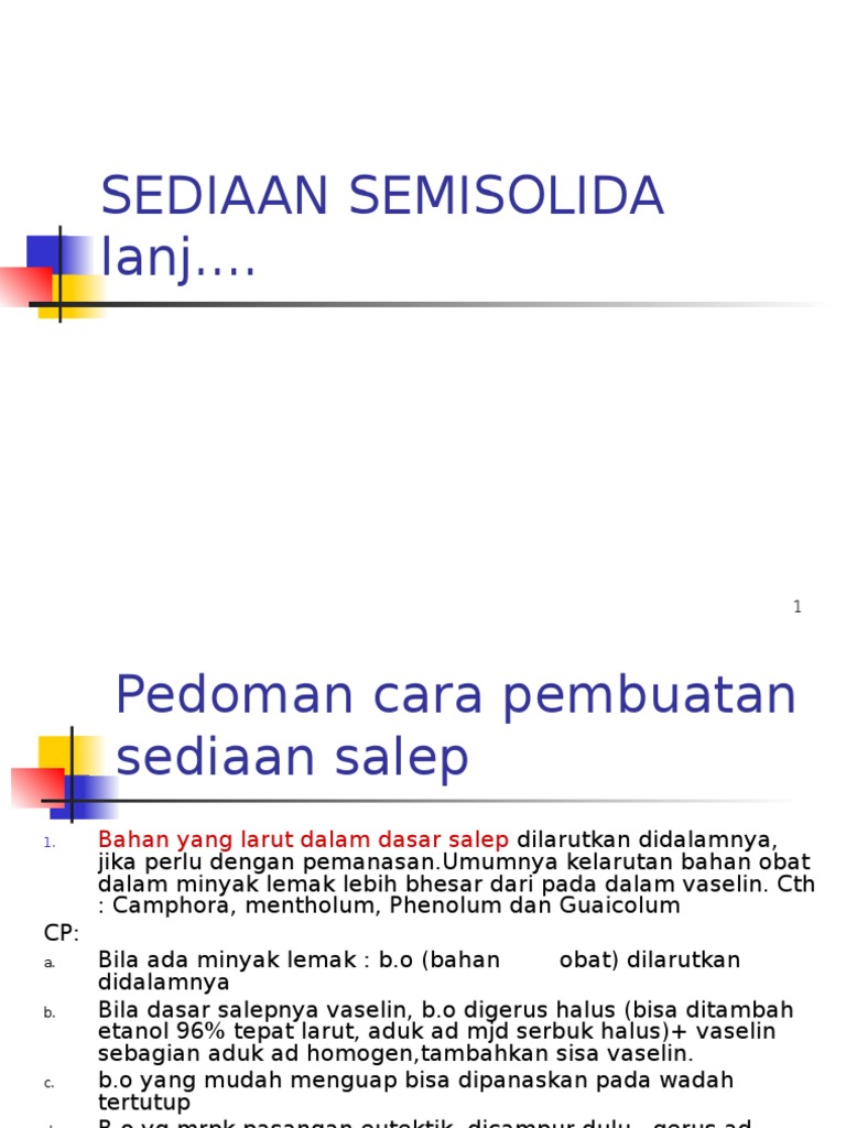 Sediaan Semisolida 2 | PDF