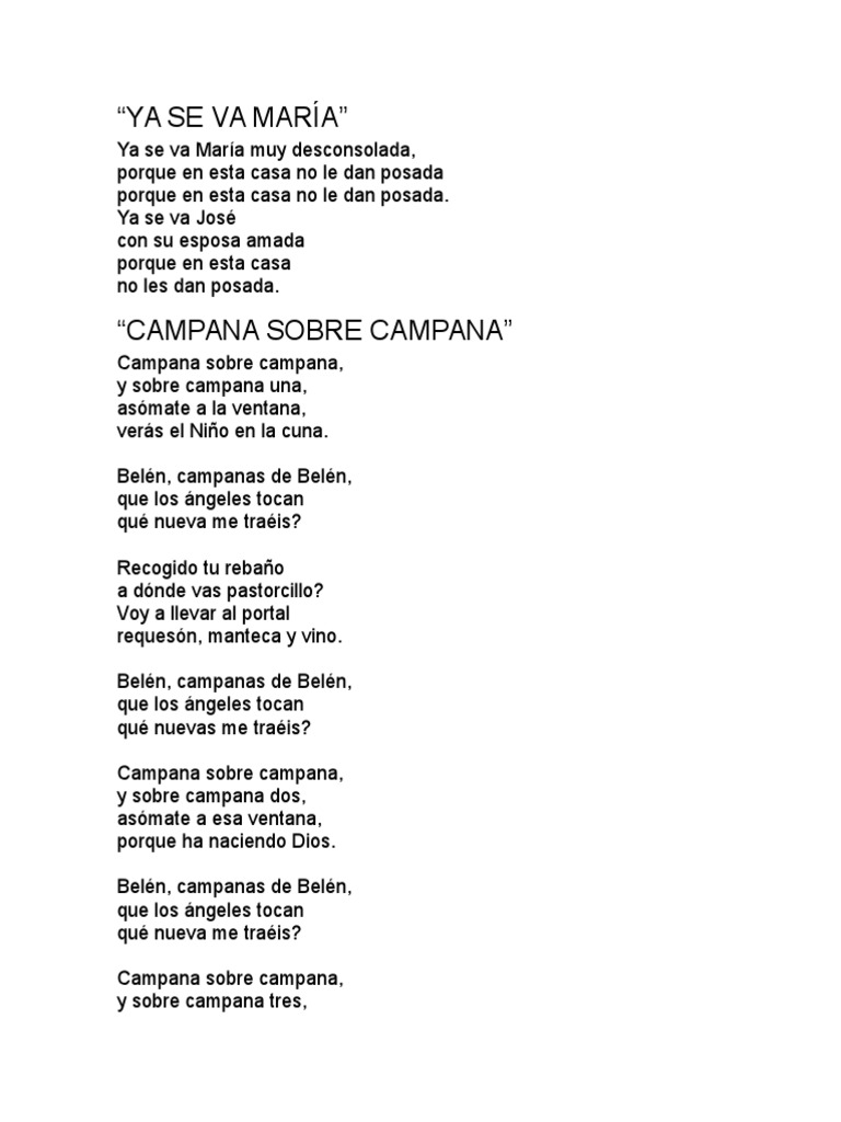 Ya Se Va María | PDF | María, madre de Jesús | Navidad