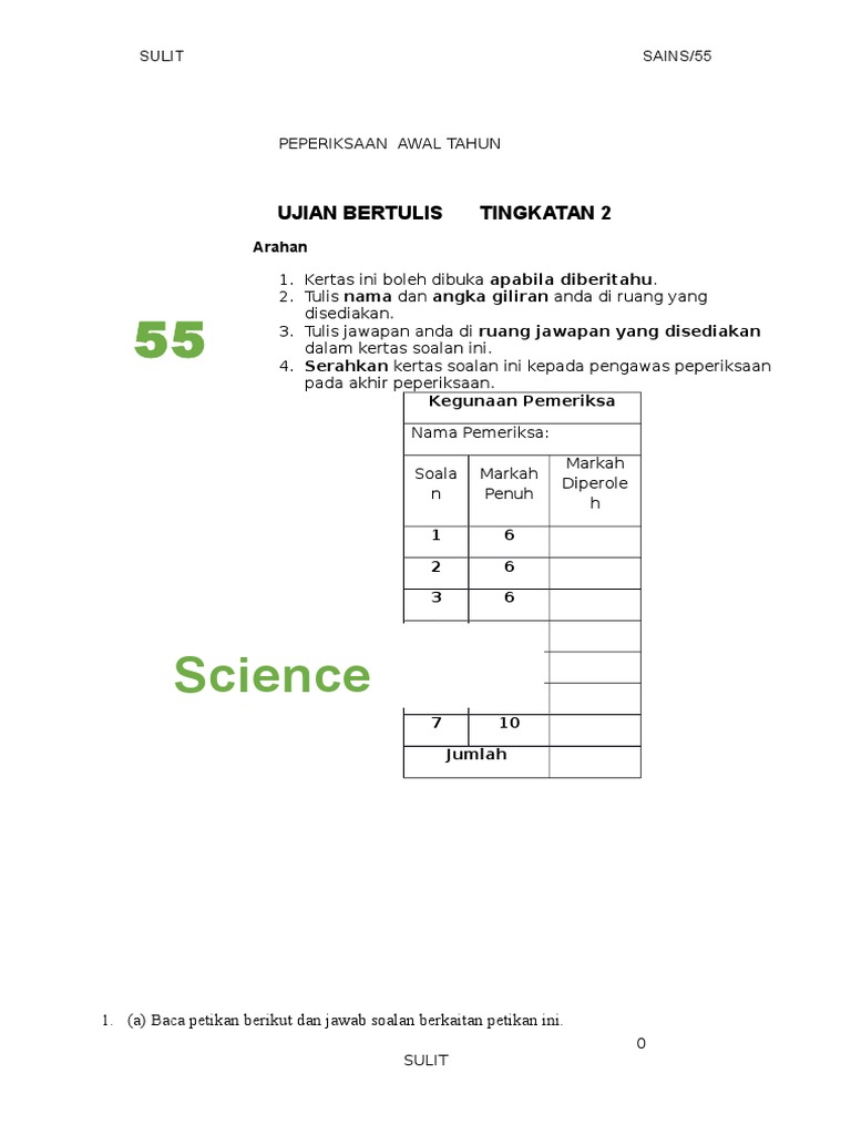 Sains f2 | PDF