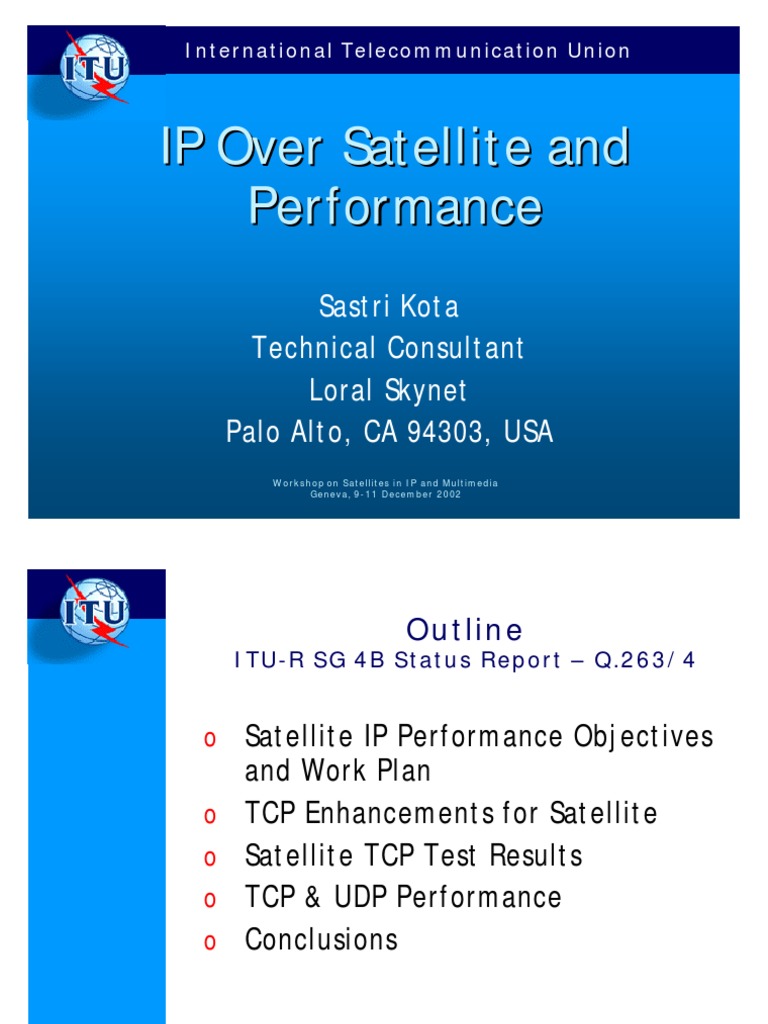 IP Over Satellite and Performance | PDF | Internet Protocols ...