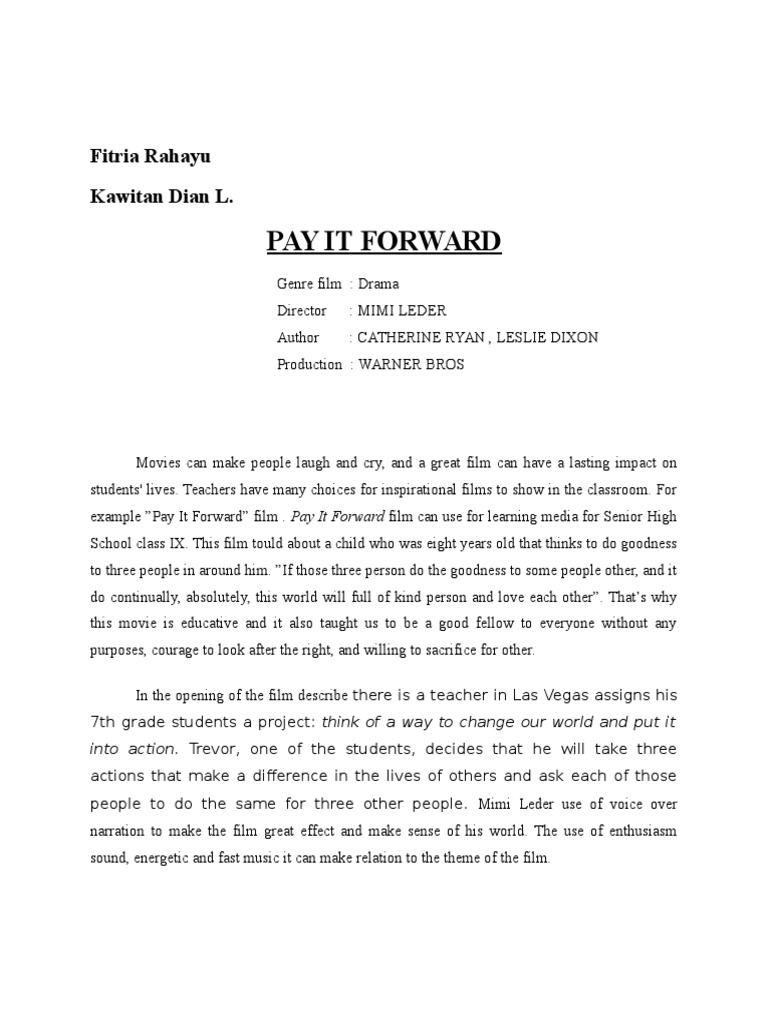 An Assigment of Film Study | PDF