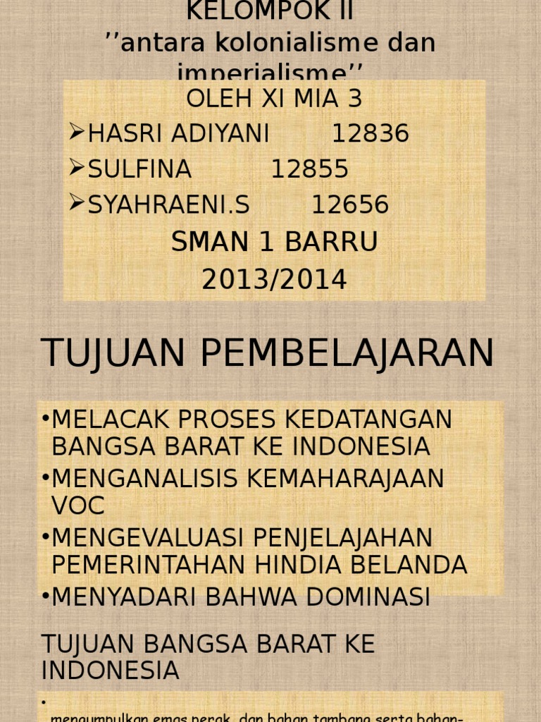 Sejarah KLP 2 Xi Mia 3 | PDF