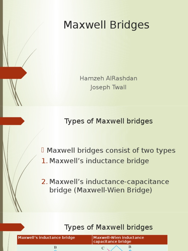 14 Maxwell Bridges | PDF | Inductance | Inductor
