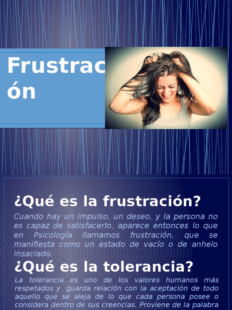 Tolerancia A La Frustracion | PDF | Cognición | Ciencia cognitiva