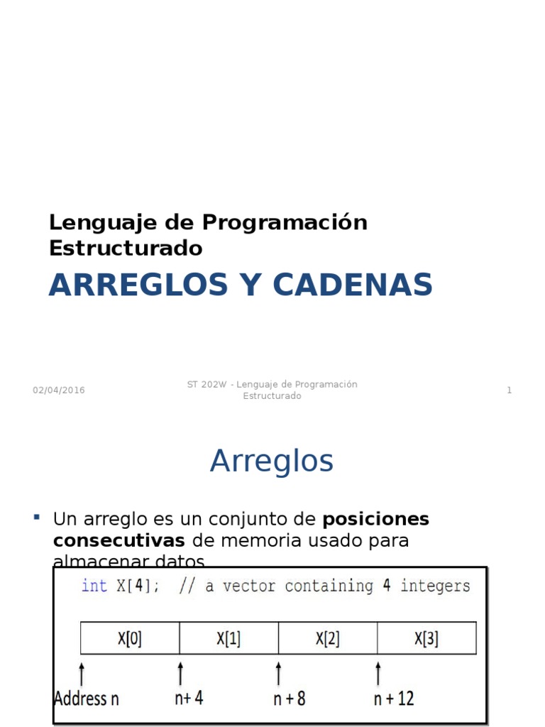 2 - Arreglos y Cadenas | Cadena (informática) | C