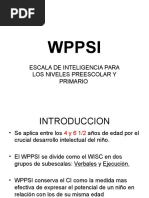 Wppsi Protocolo de Registro | PDF | Pruebas psicologicas | Recopilación de datos
