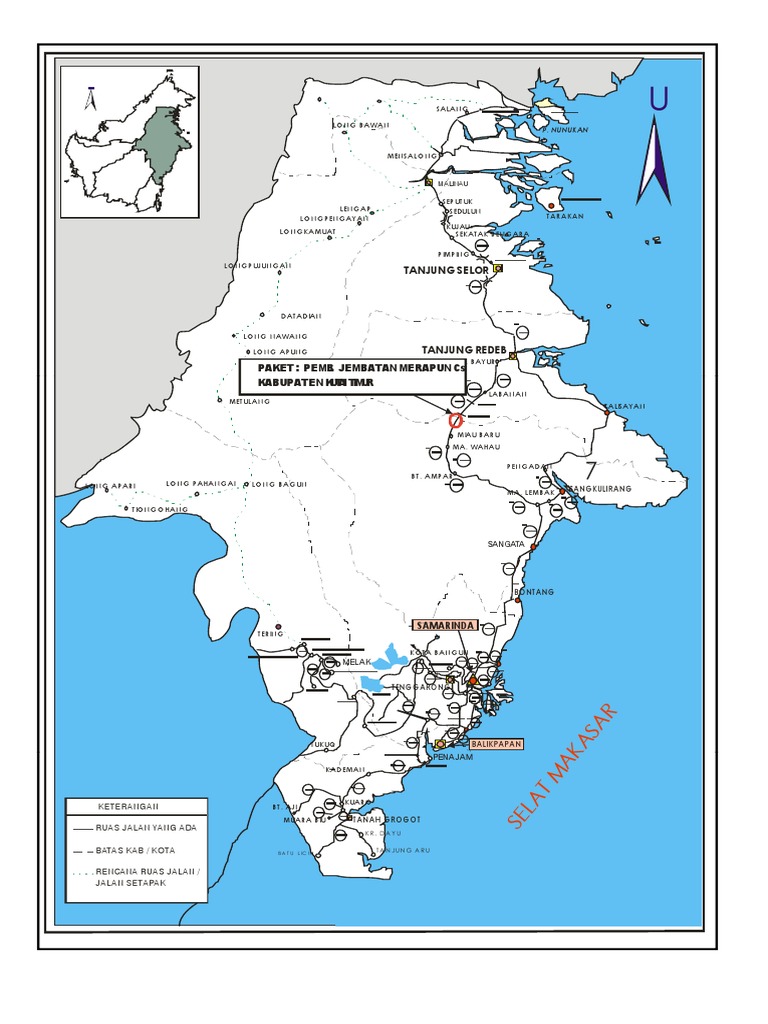 Peta Jalan Trans Kaltim | PDF