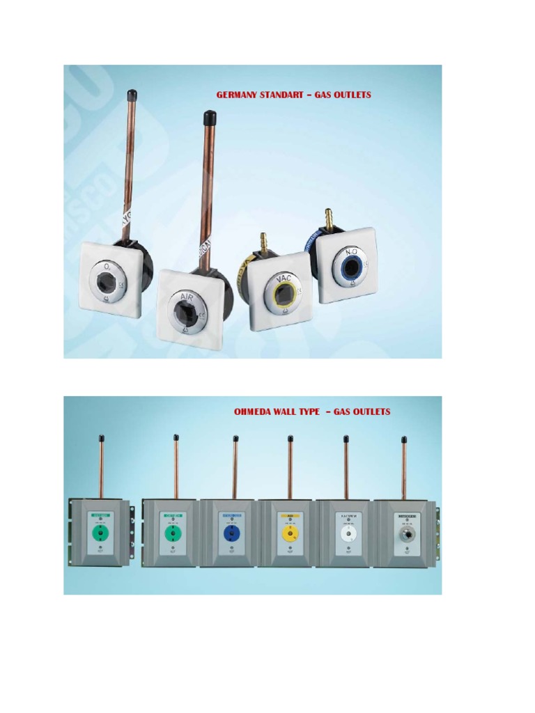 Gas Medis Outlet Type & Standard | PDF