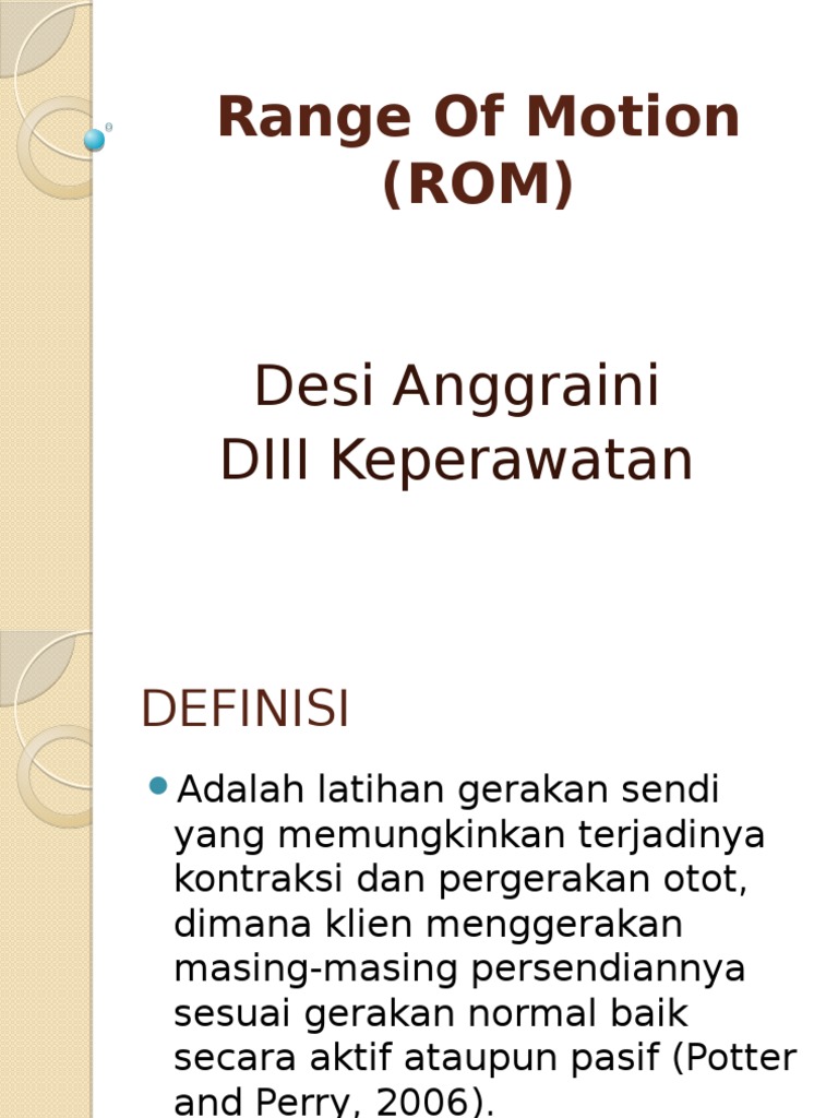 Range of Motion (ROM) | PDF