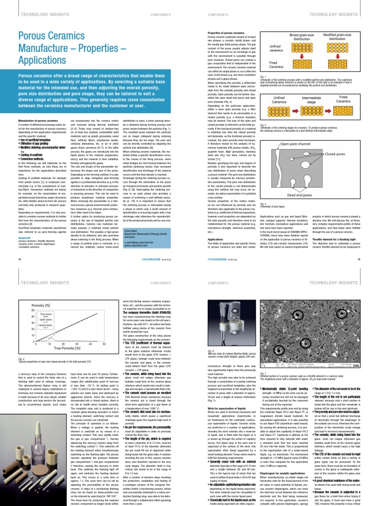 Porous Ceramics CA2014 | PDF | Porosity | Ceramics
