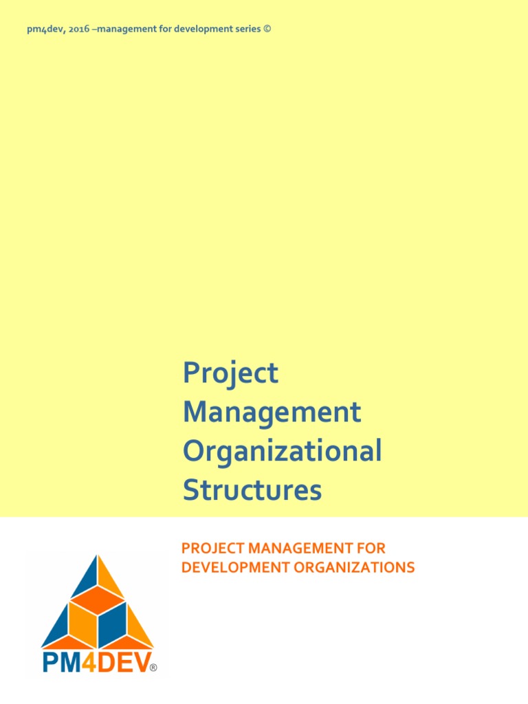 PM4DEV Project Management Structures | PDF | Governance | Accountability