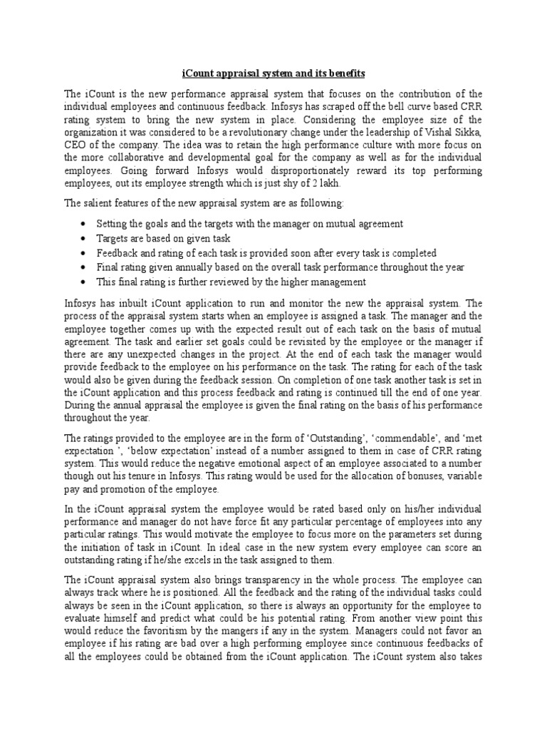 ICount and Its Benefits | PDF | Performance Appraisal | Action (Philosophy)