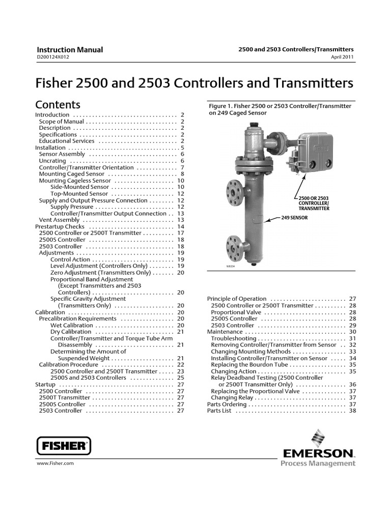 Manual For Level Controller Type 2500 | PDF | Filtration | Steel