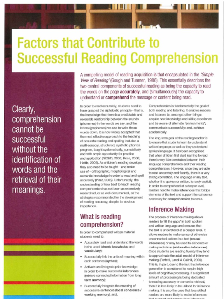 Reading Comprehension Document