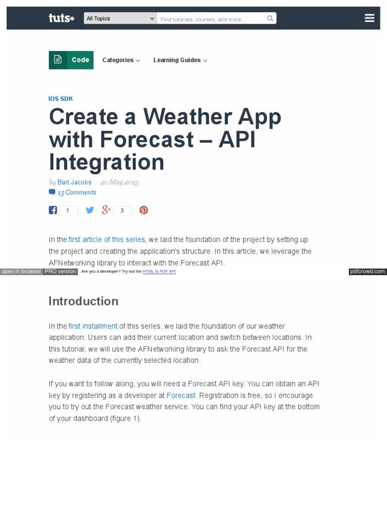 Create A Weather App With Forecast | PDF | Application Programming ...