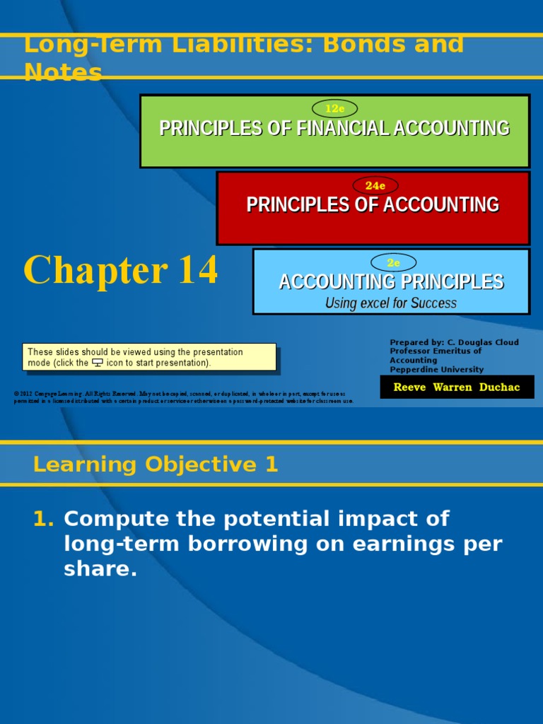 Long-Term Liabilities: Bonds and Notes: Principles of Financial ...